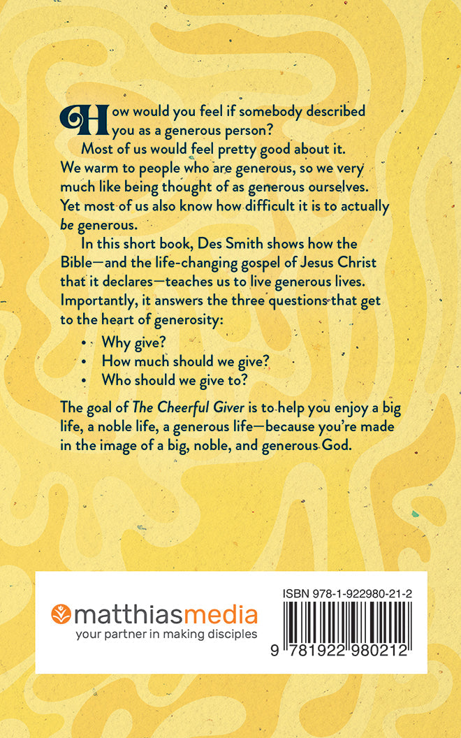 The Cheerful Giver – Matthias Media resources for disciple making